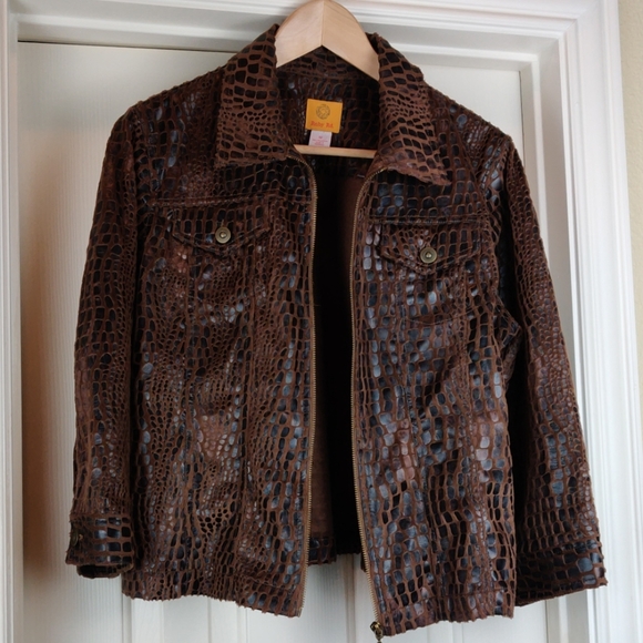 Ruby Rd. | Jackets & Coats | Ruby Rd Dark Brown Jacket | Poshmark